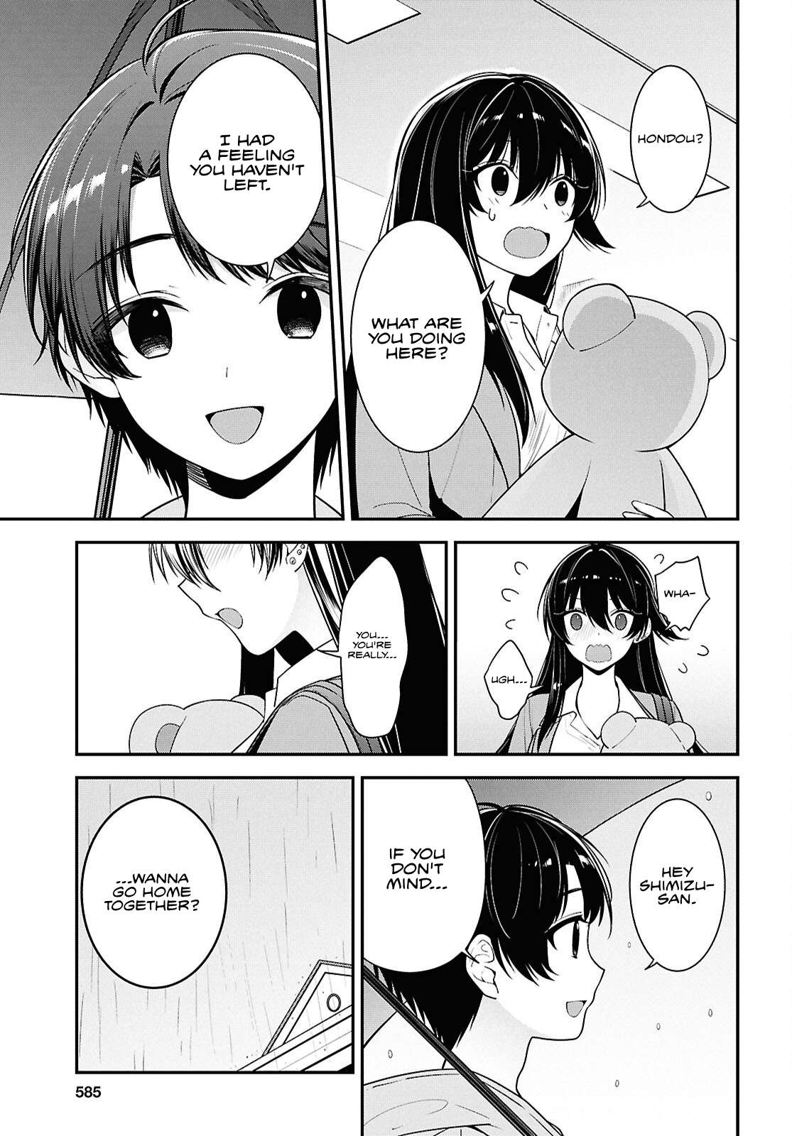 Tonari no Seki no Yankee Shimizu-san ga Kami o Kuroku Sometekita - Chapter 8.1 - Toonclash